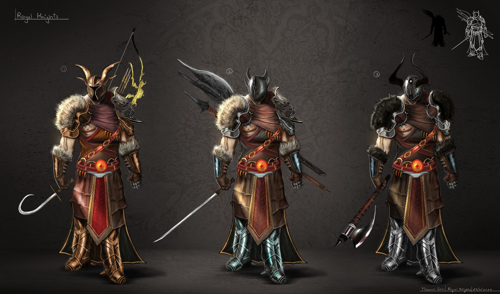 ArtStation - Royal Knight designs