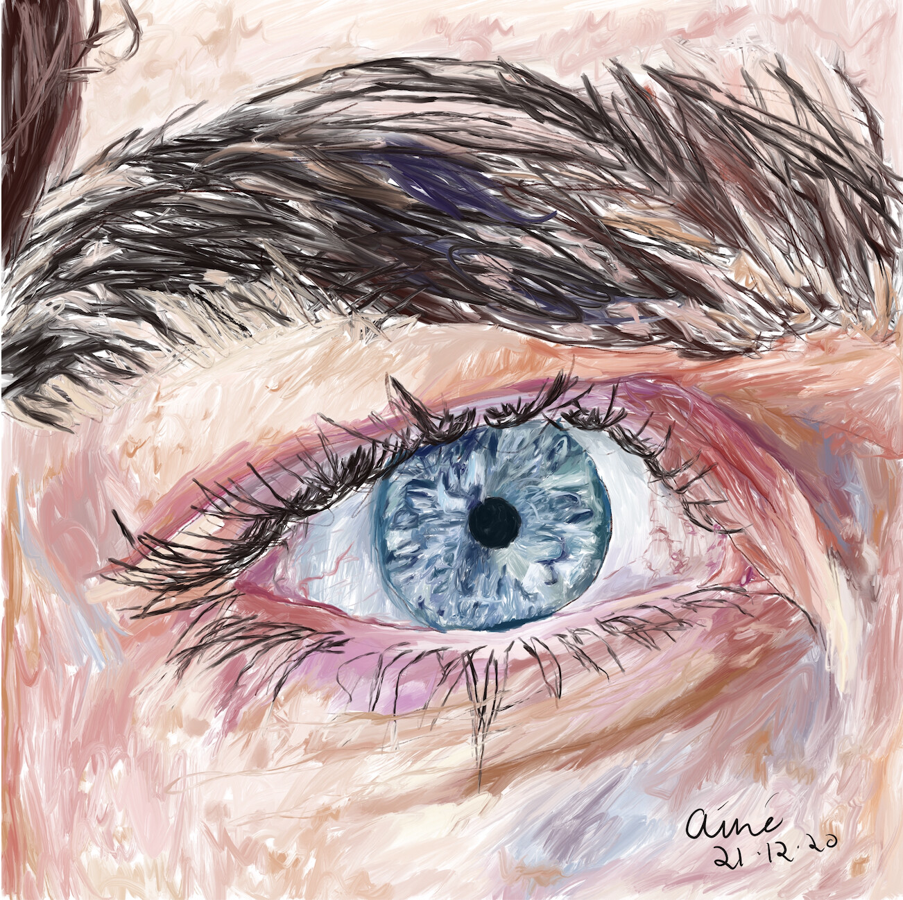 ArtStation - Isaiah Eye Study | Procreate