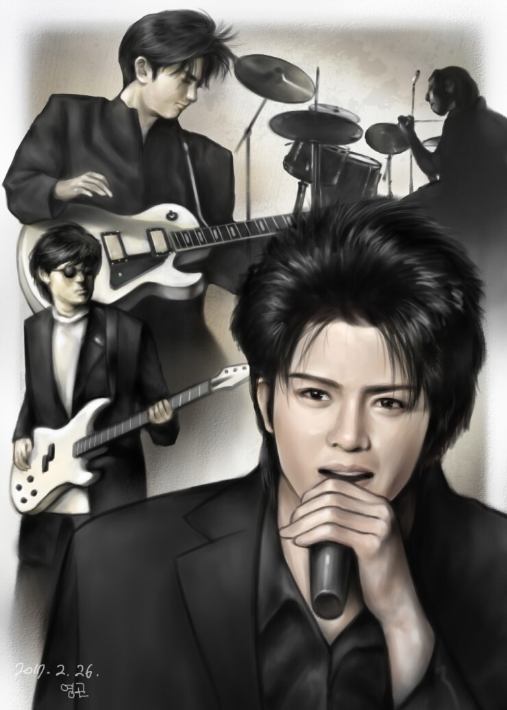 ArtStation - JAPANESE PUNK ROCK BAND ZYYG FAN ART 1994