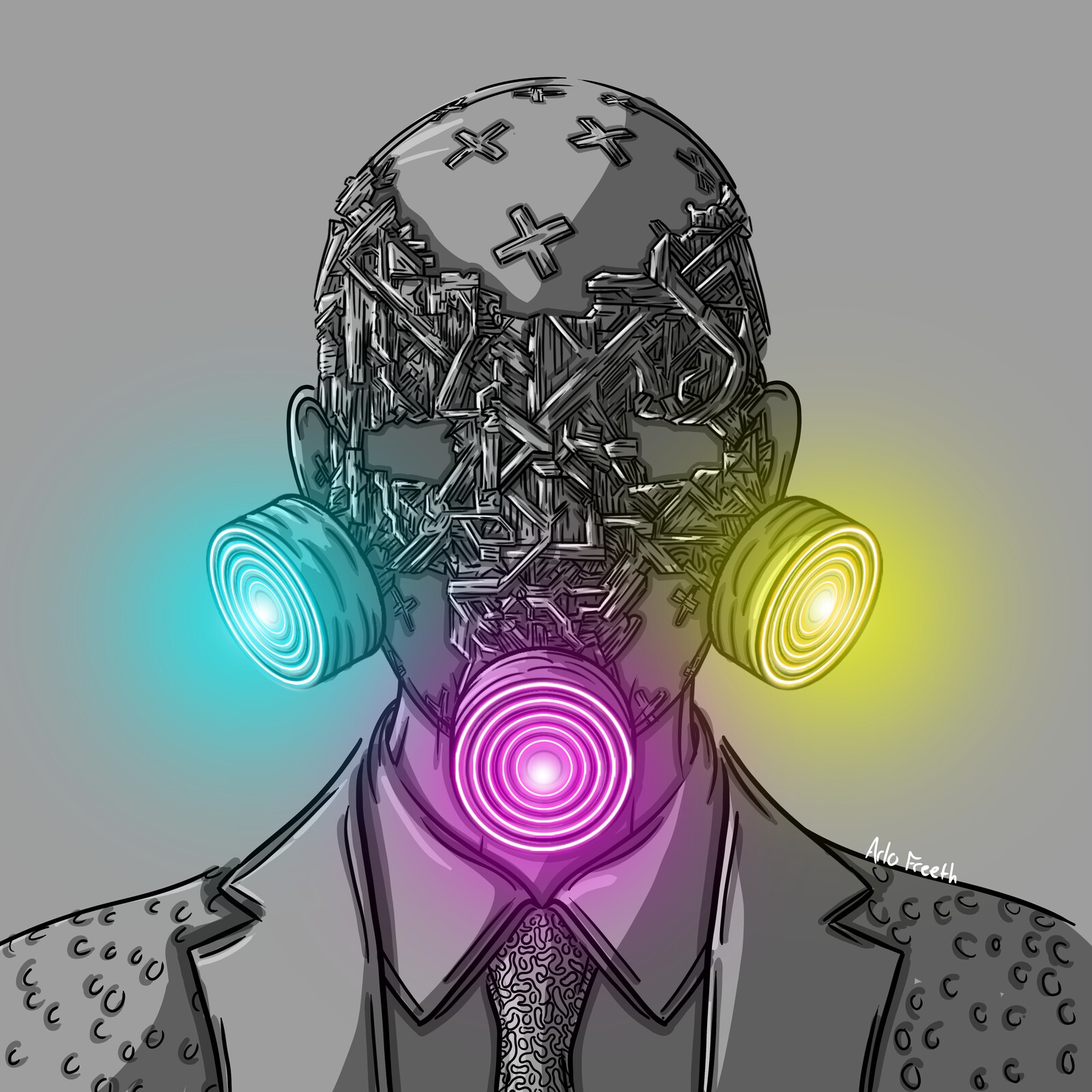 Arlo Freeth - Psychedelic Anonymous - Commission Piece