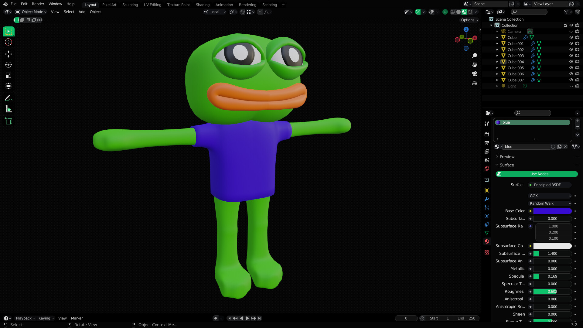 ArtStation - Pepe the Frog (free)