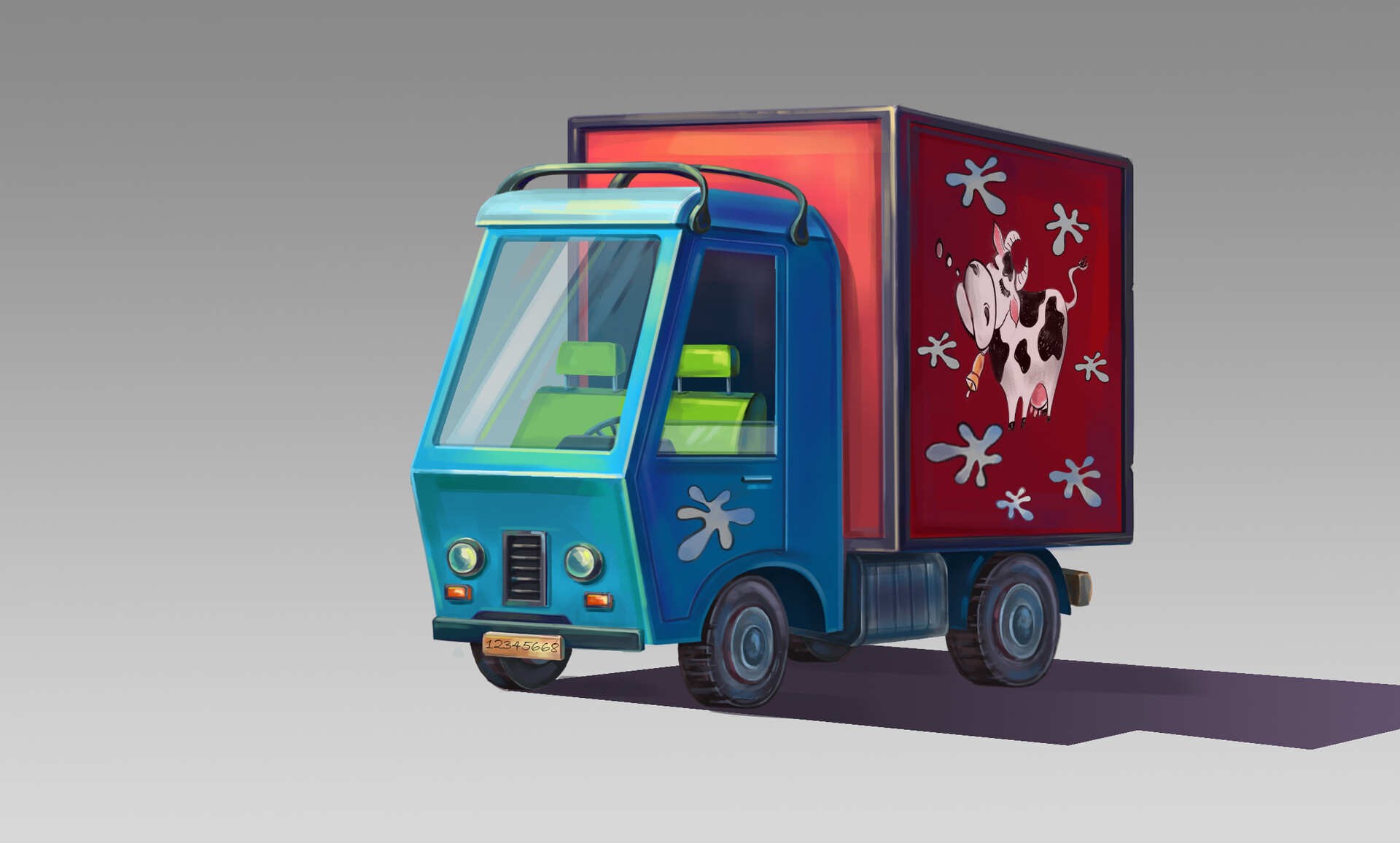 ArtStation - milk car