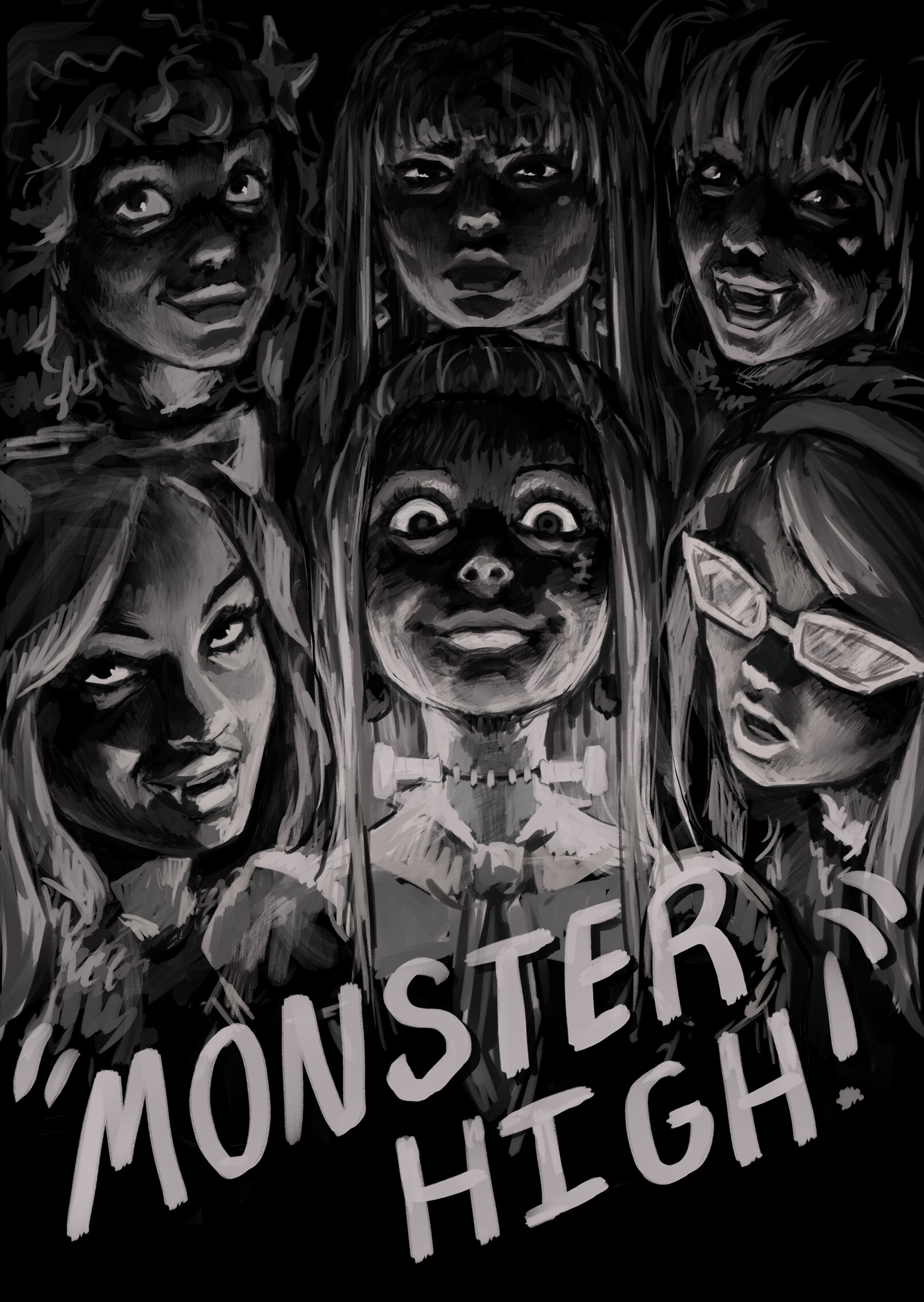 ArtStation - Monster High Classic Horror Movie Poster
