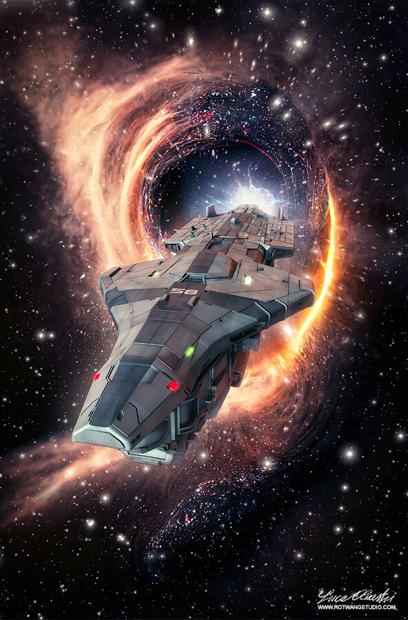 ArtStation - Escape From The Supermassive Black Hole