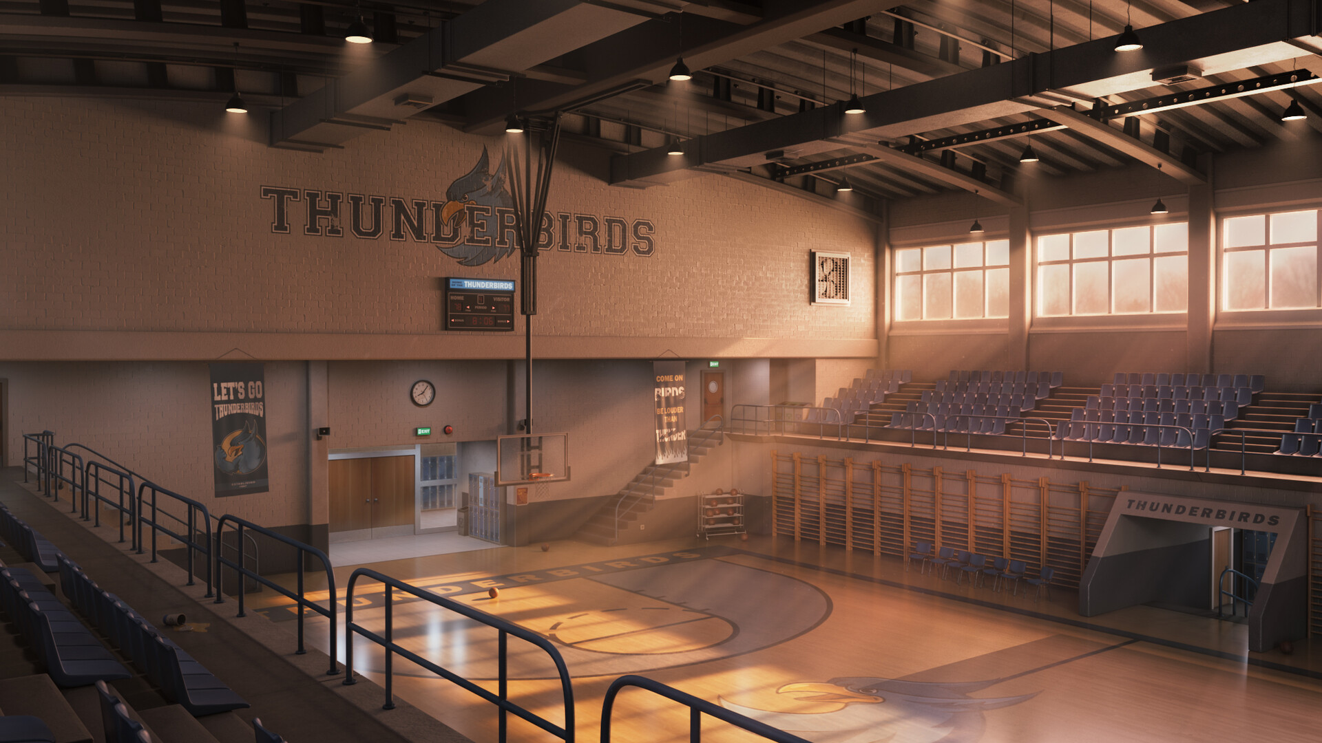 ArtStation - Thunderbirds High School Gym