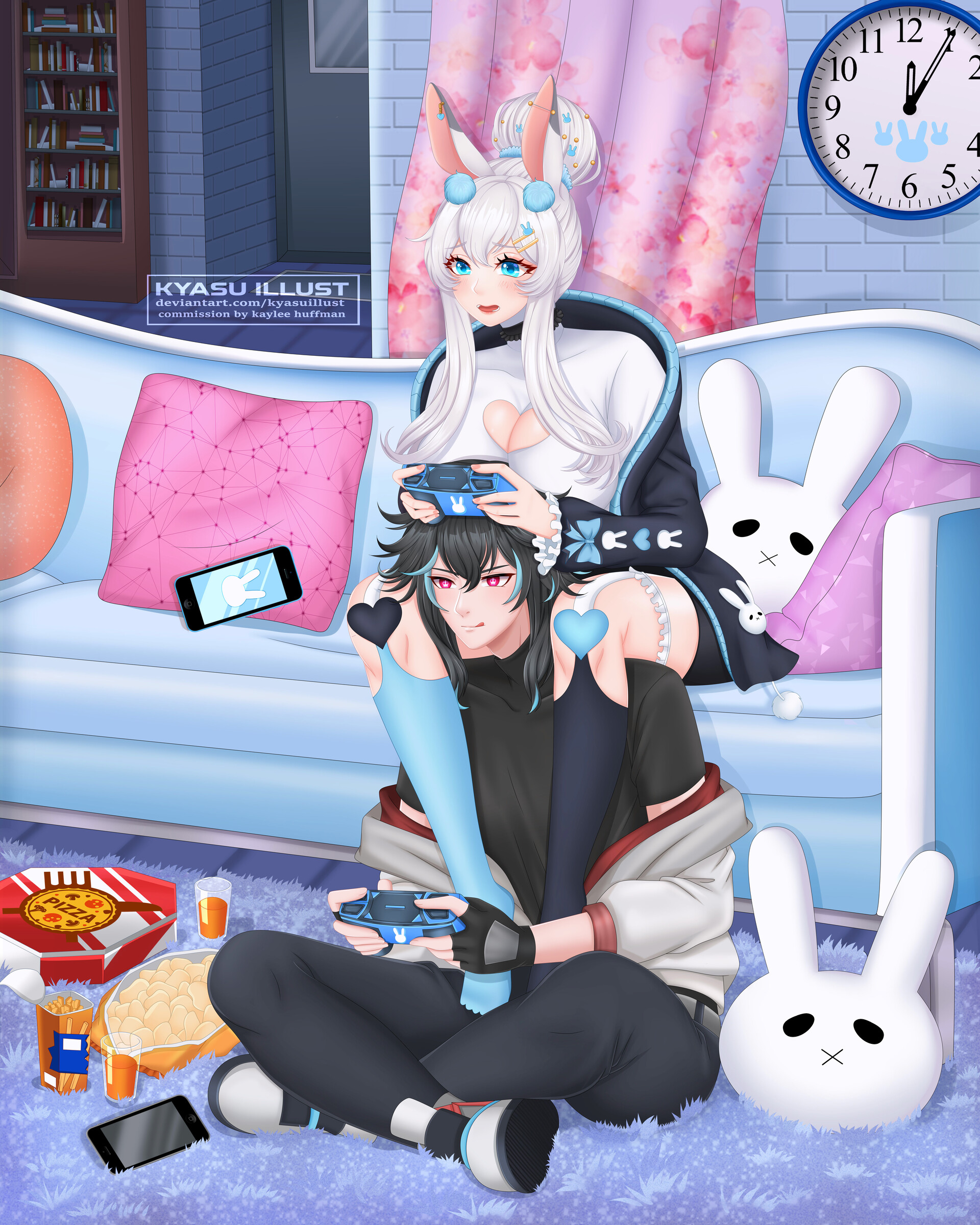 KYASU ILLUST ネコ - Can't lose to you - commission