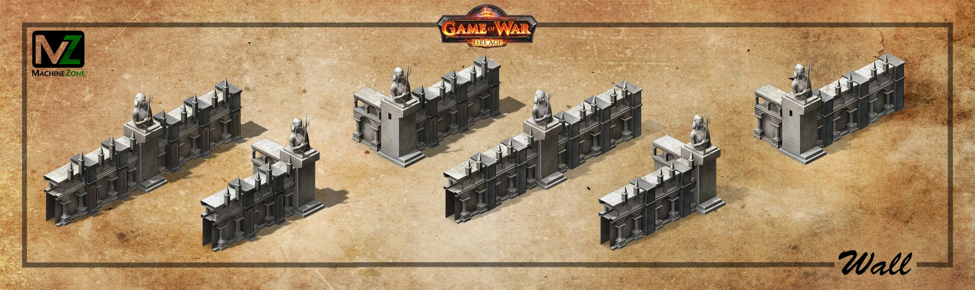ArtStation - gow_wall_level_up