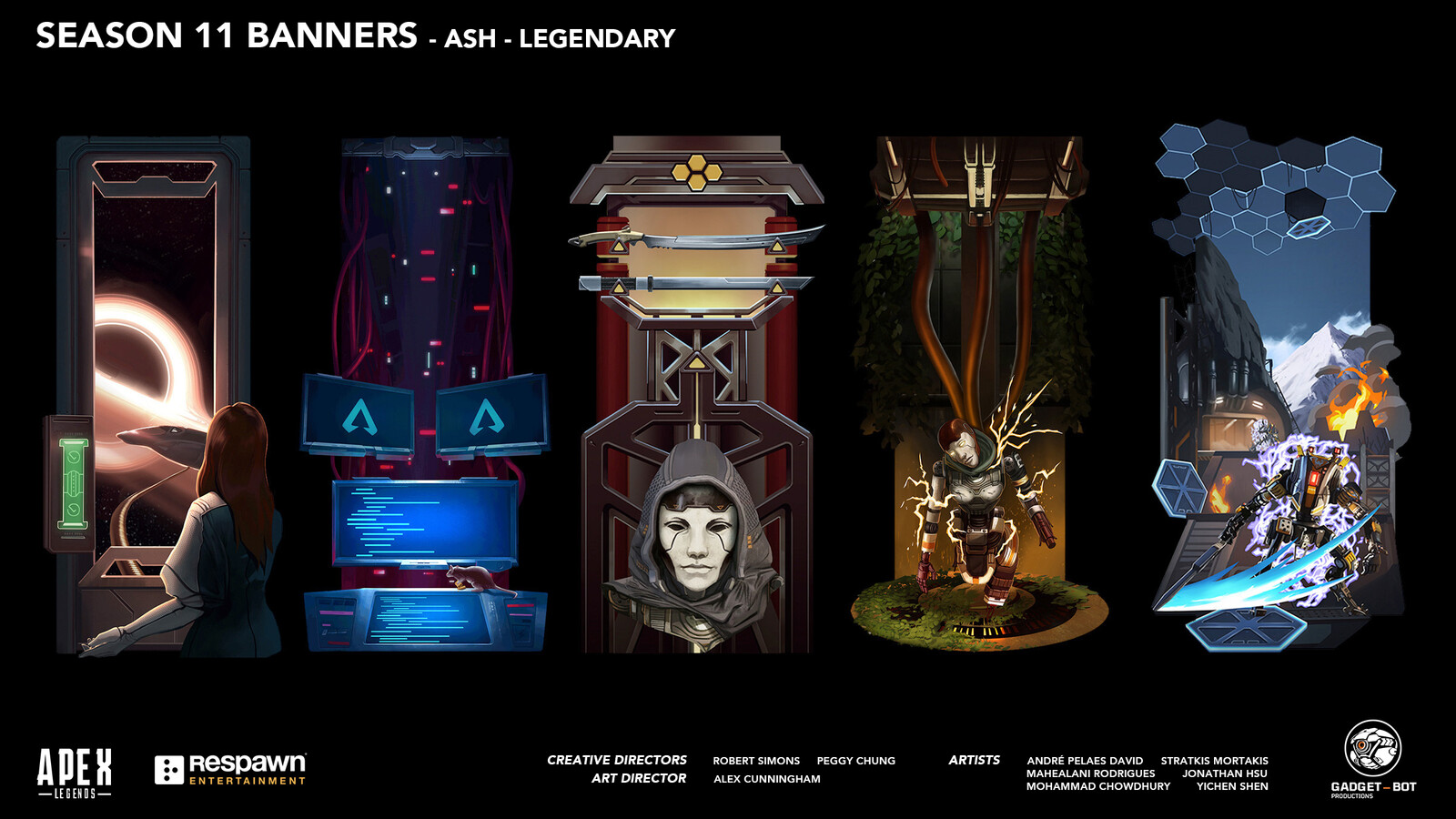 Gadget-Bot Productions - Apex Legends // Ash Banners - Legendary