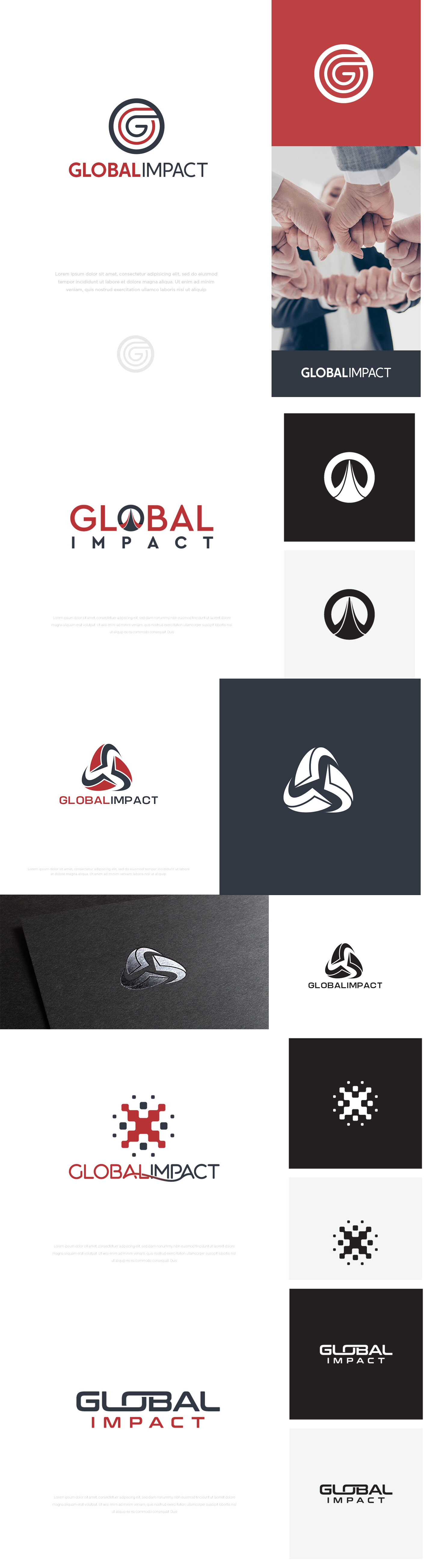 ArtStation - Global Impact Logo Concepts | Brand Logo Design