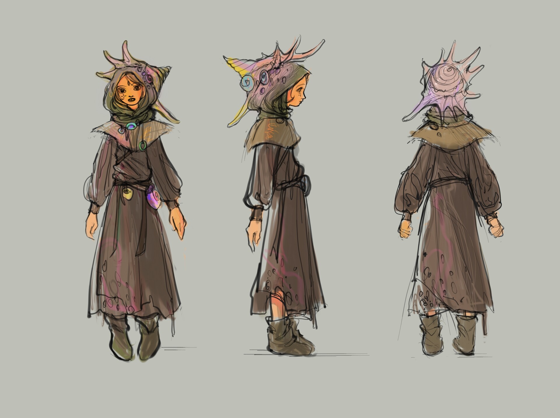 ArtStation - Character design for a 2d game