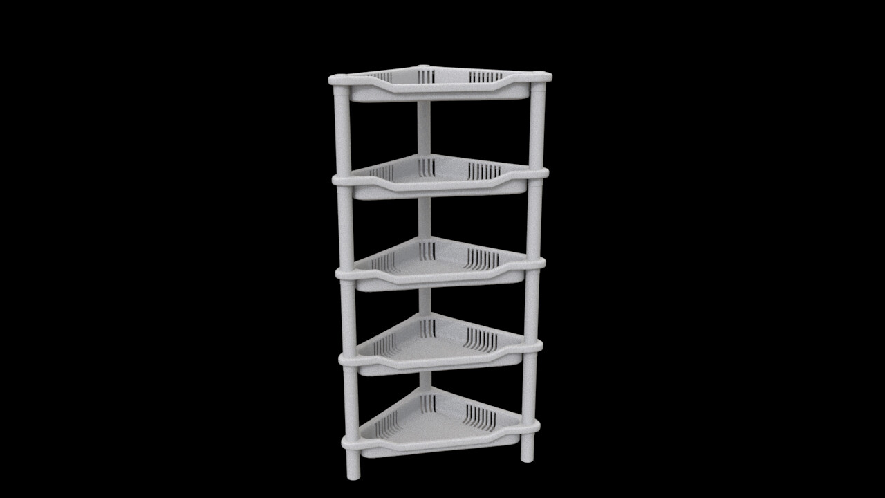 ArtStation - 3D Triangular Shoe Rack