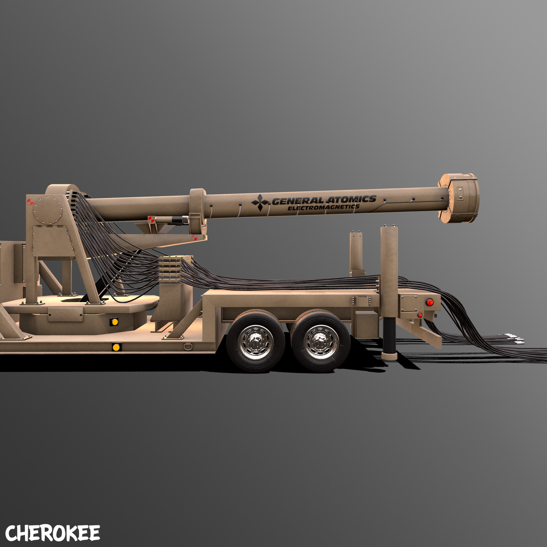 ArtStation - Railgun weapon systems