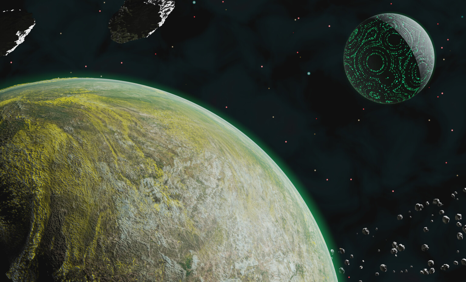 ArtStation - Techplanet and rocks