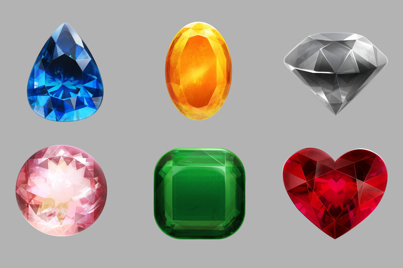 Yao Ran - Realistic match 3 gems