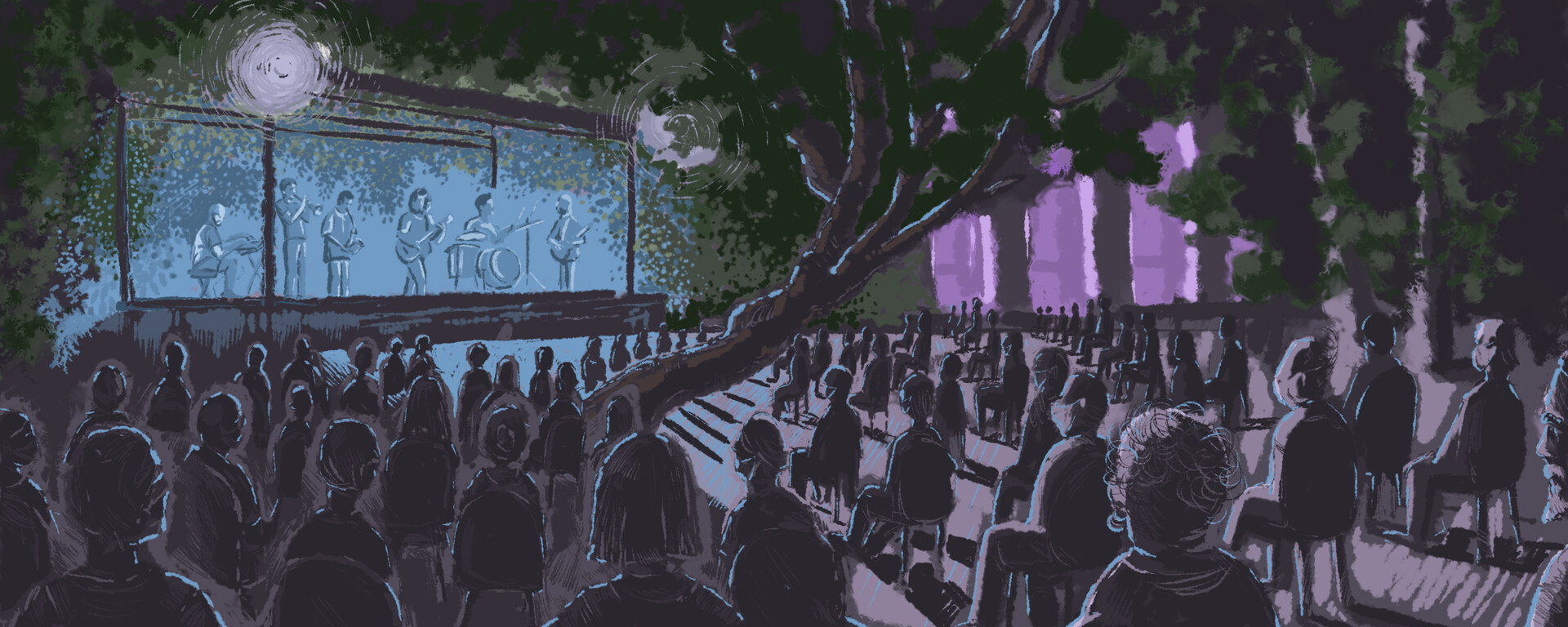 ArtStation - Night concert scene