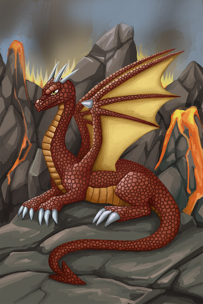 ArtStation - [commission] dragon cover