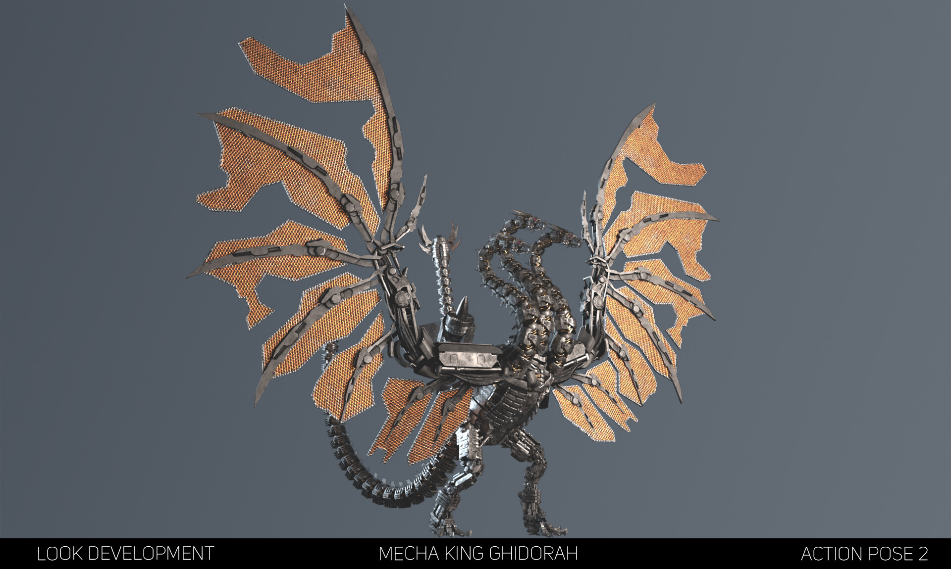 Mecha King Ghidorah Art