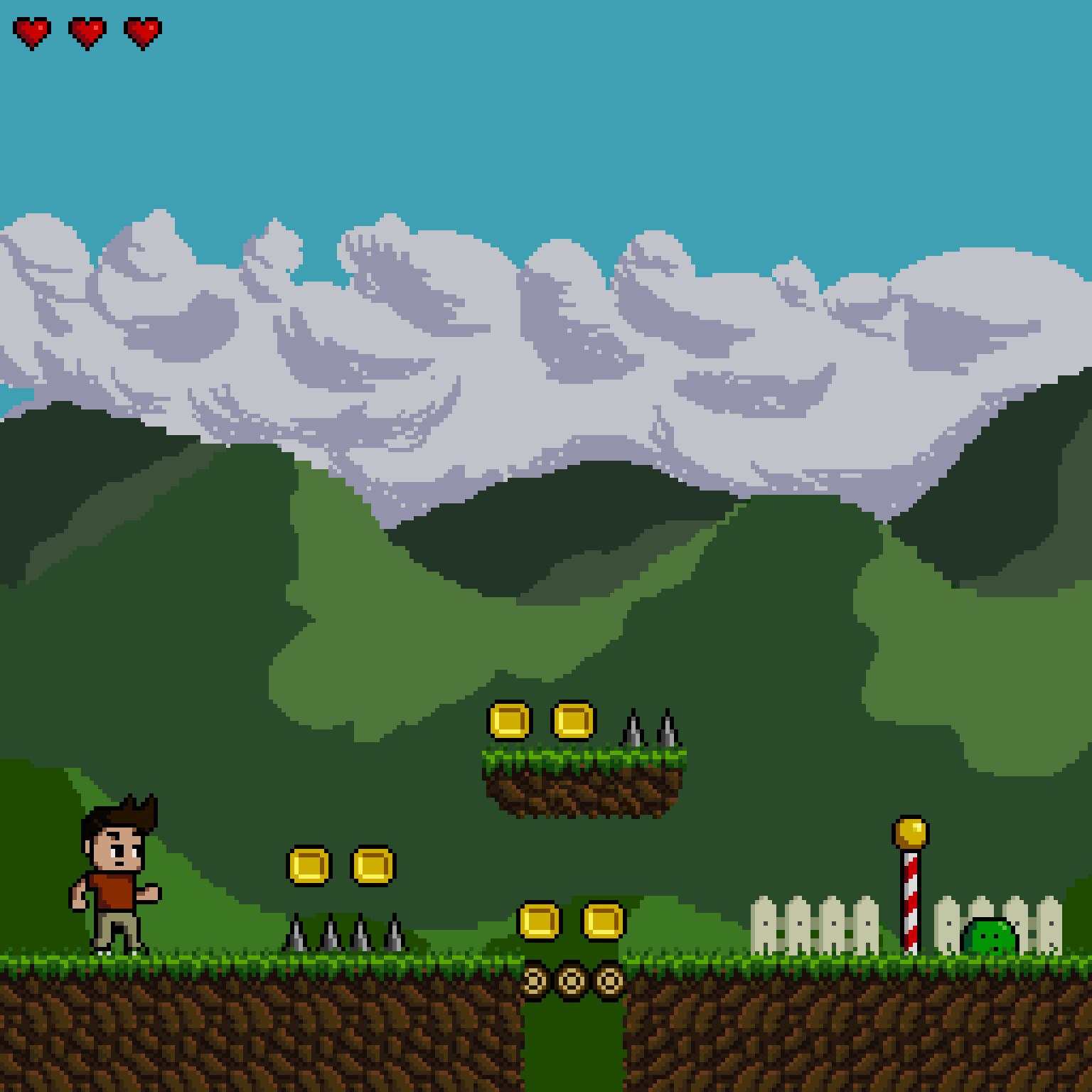 ArtStation - Pixel Art Platformer Scene