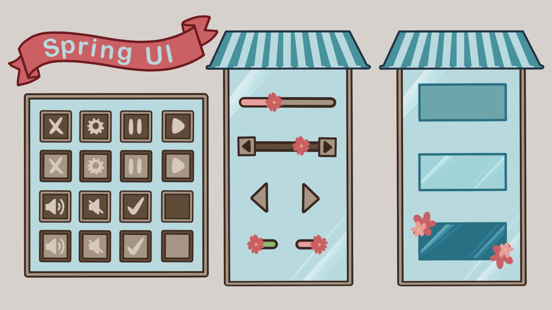 ArtStation - Spring UI Art Assets