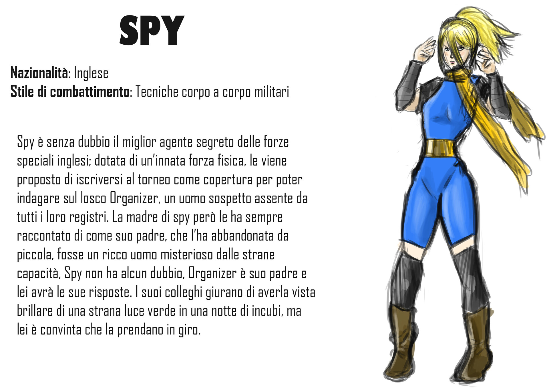 ArtStation - Concept for fighting game character "Spy"