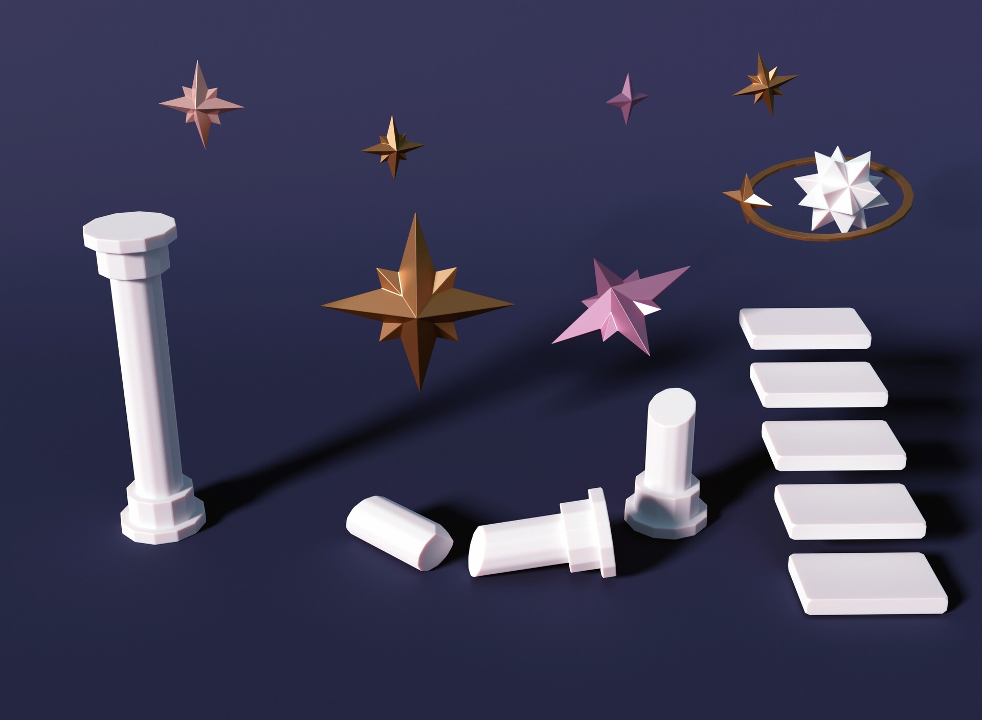 ArtStation - Abstract dream scene in Blender