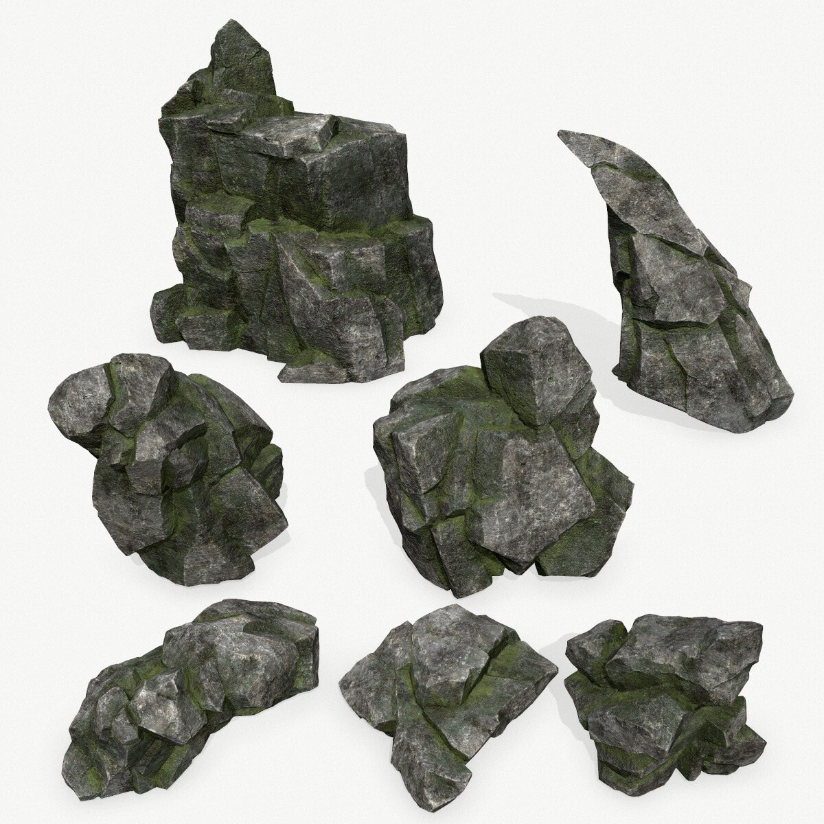 ArtStation - forest rocks