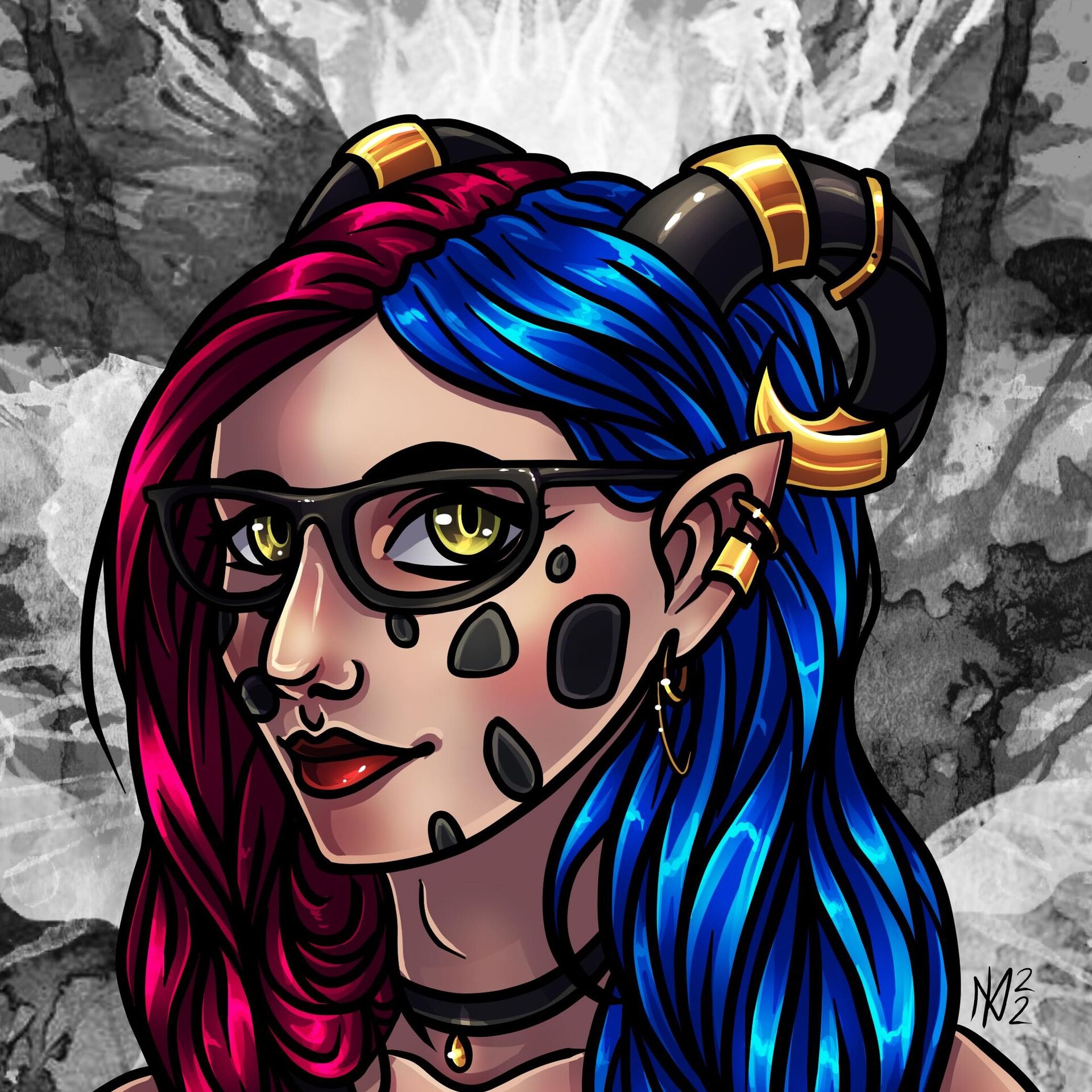 ArtStation - Dragonkin Self Portrait