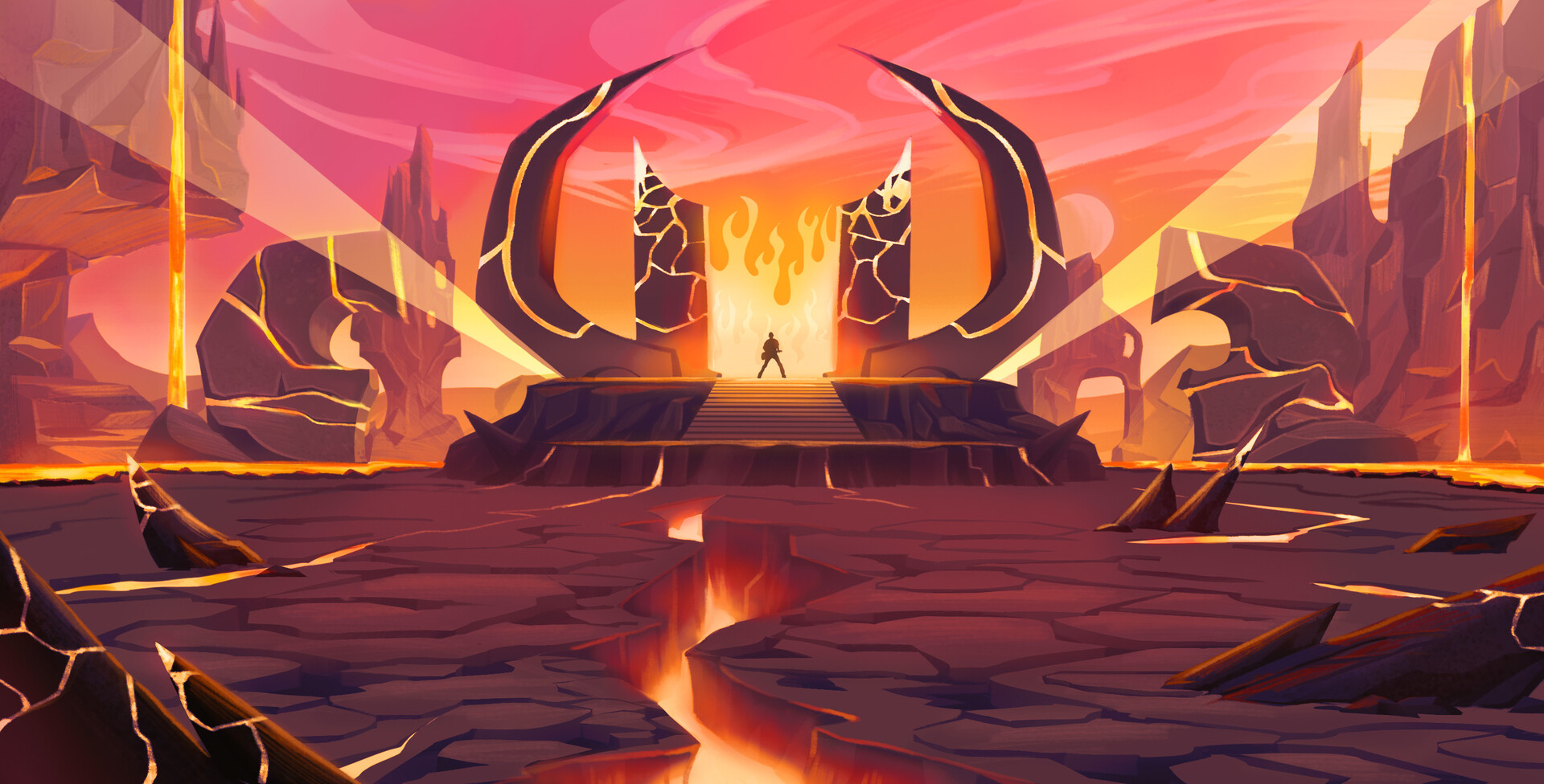 ArtStation - Lava Stage Concept