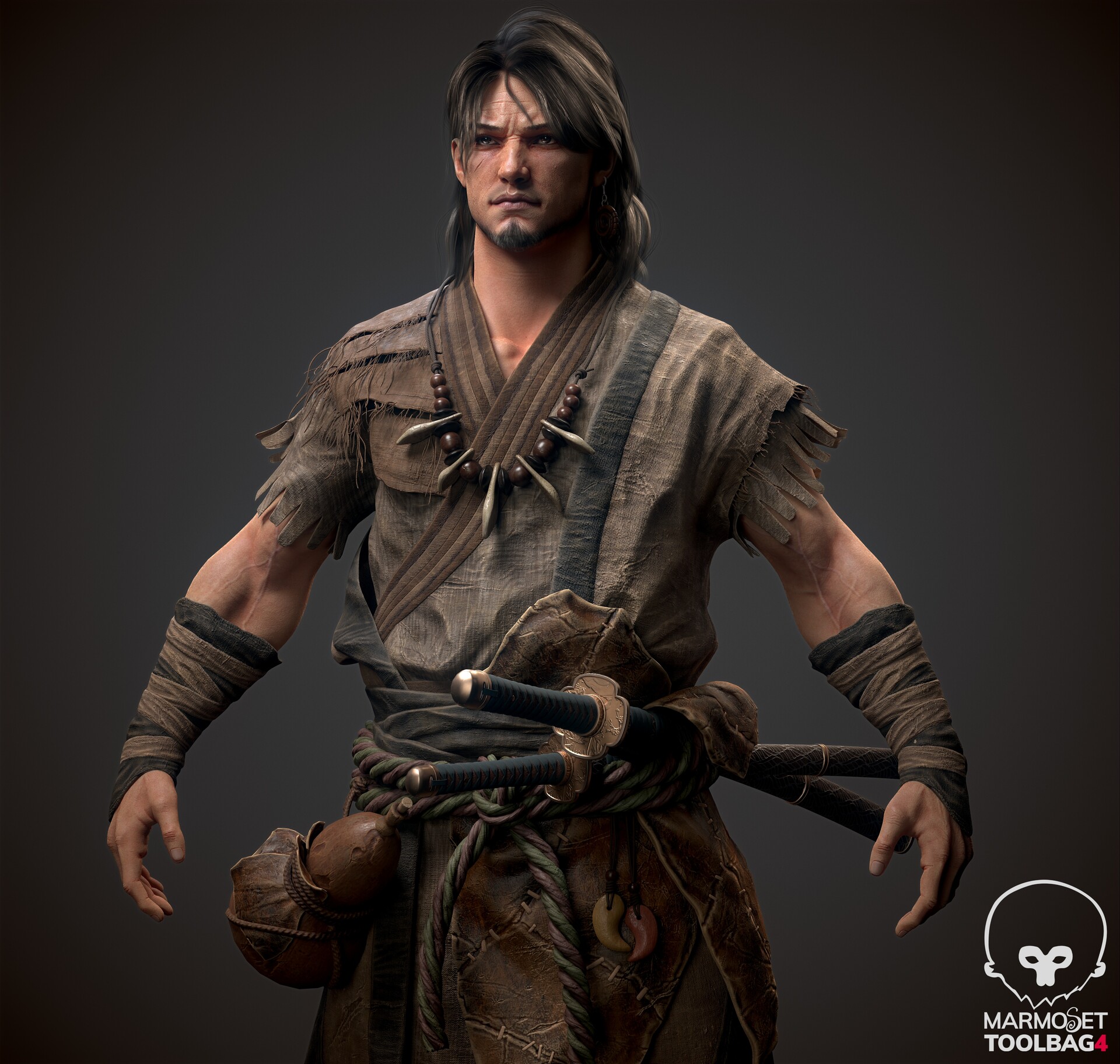 ArtStation - A Nameless Samurai