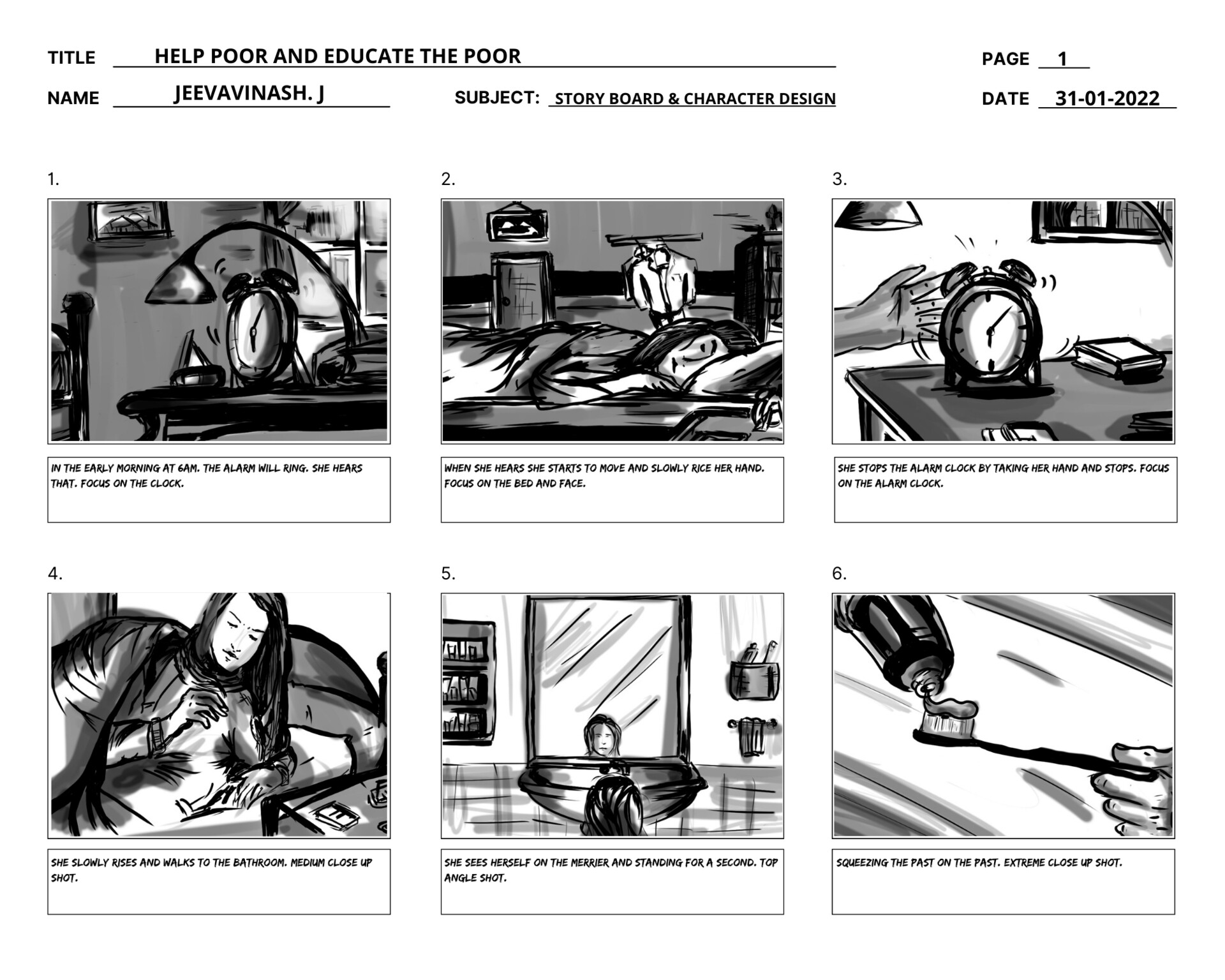 ArtStation - MY STORYBOARD PROJECT