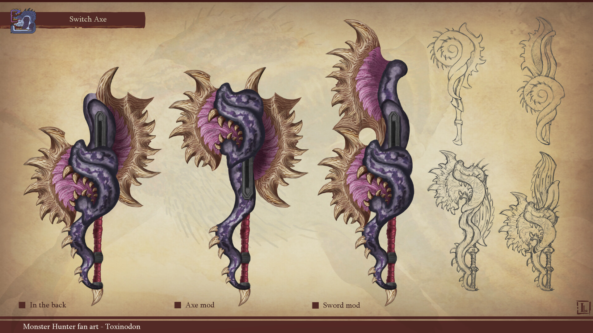 Léon Leclerc - Monster Hunter Fan art : Toxinodon Weapons