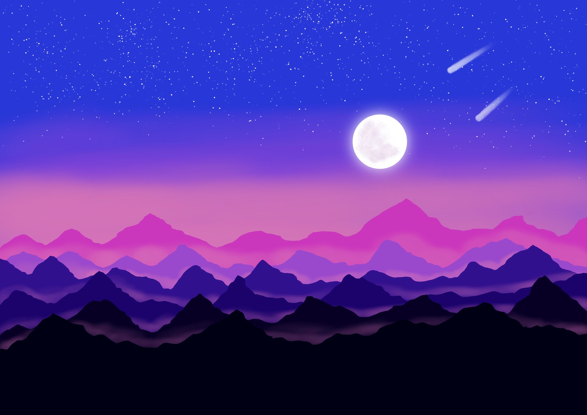 ArtStation - Night Landscape