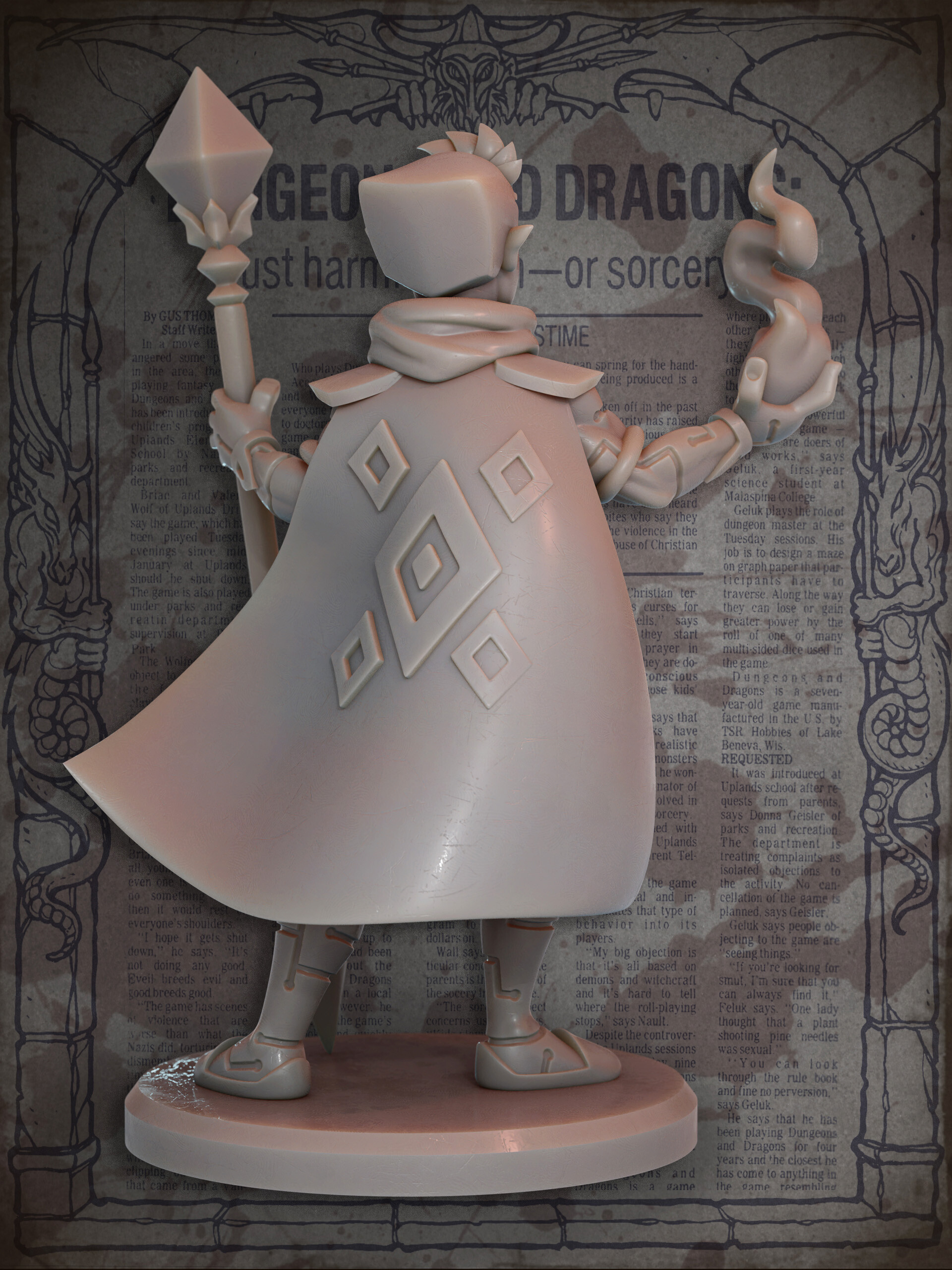 Thomas Choux - Fool's Gold miniatures: Foreclaimer, Mage, Rogue and Xanu