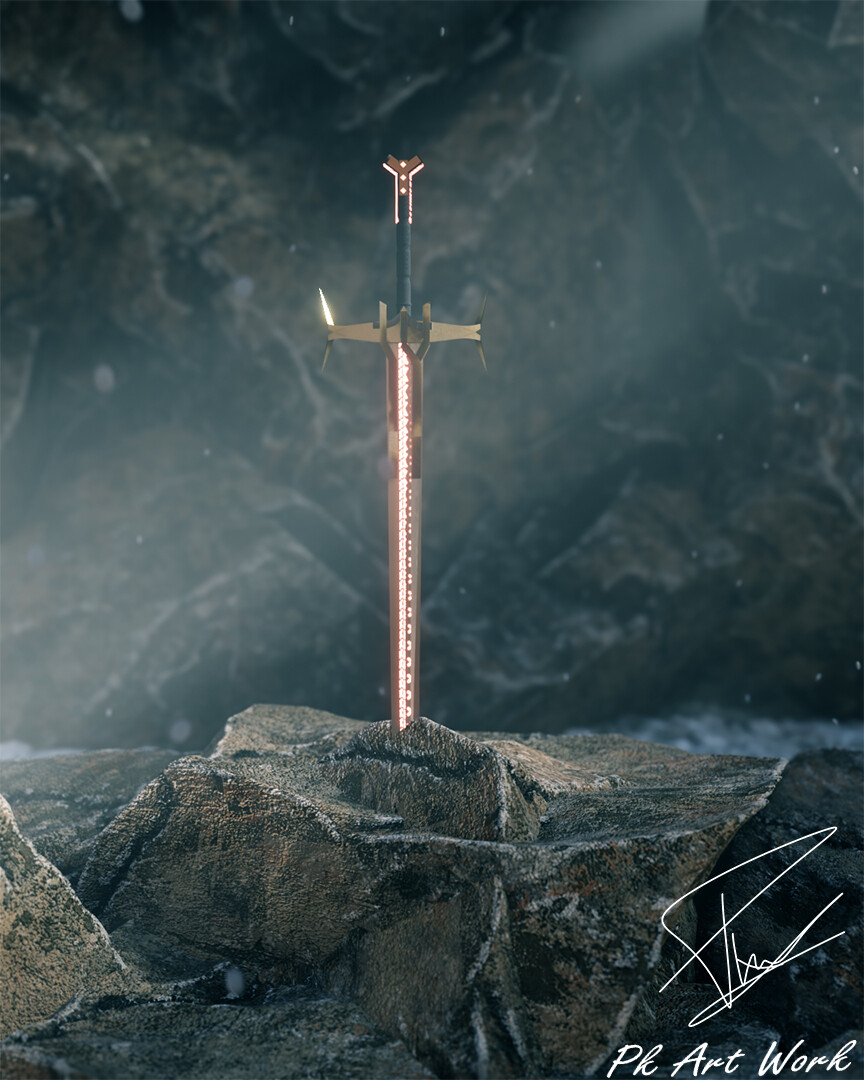 ArtStation - Excalibur sword