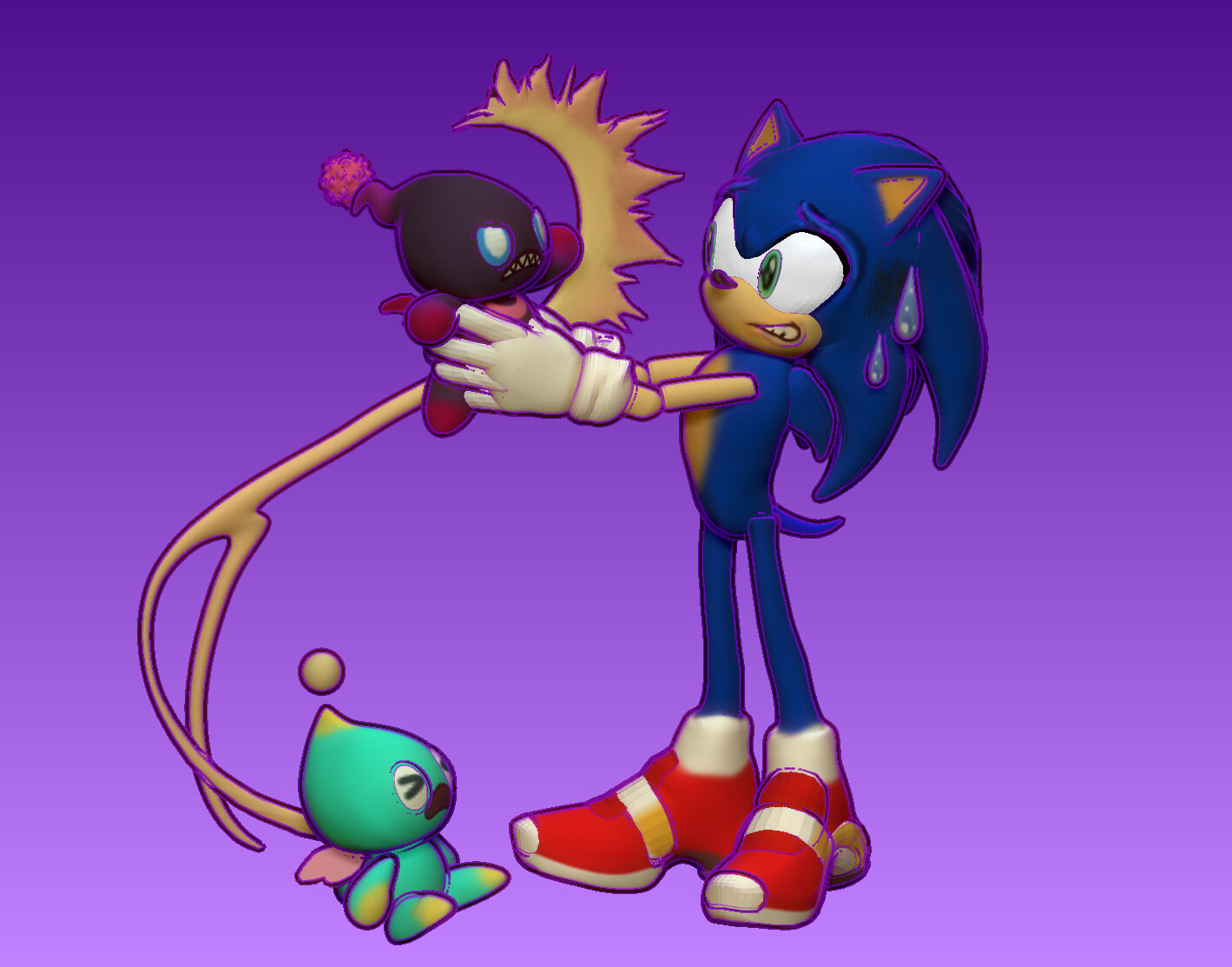Mona Fuchs - Sonic Figure Drafts