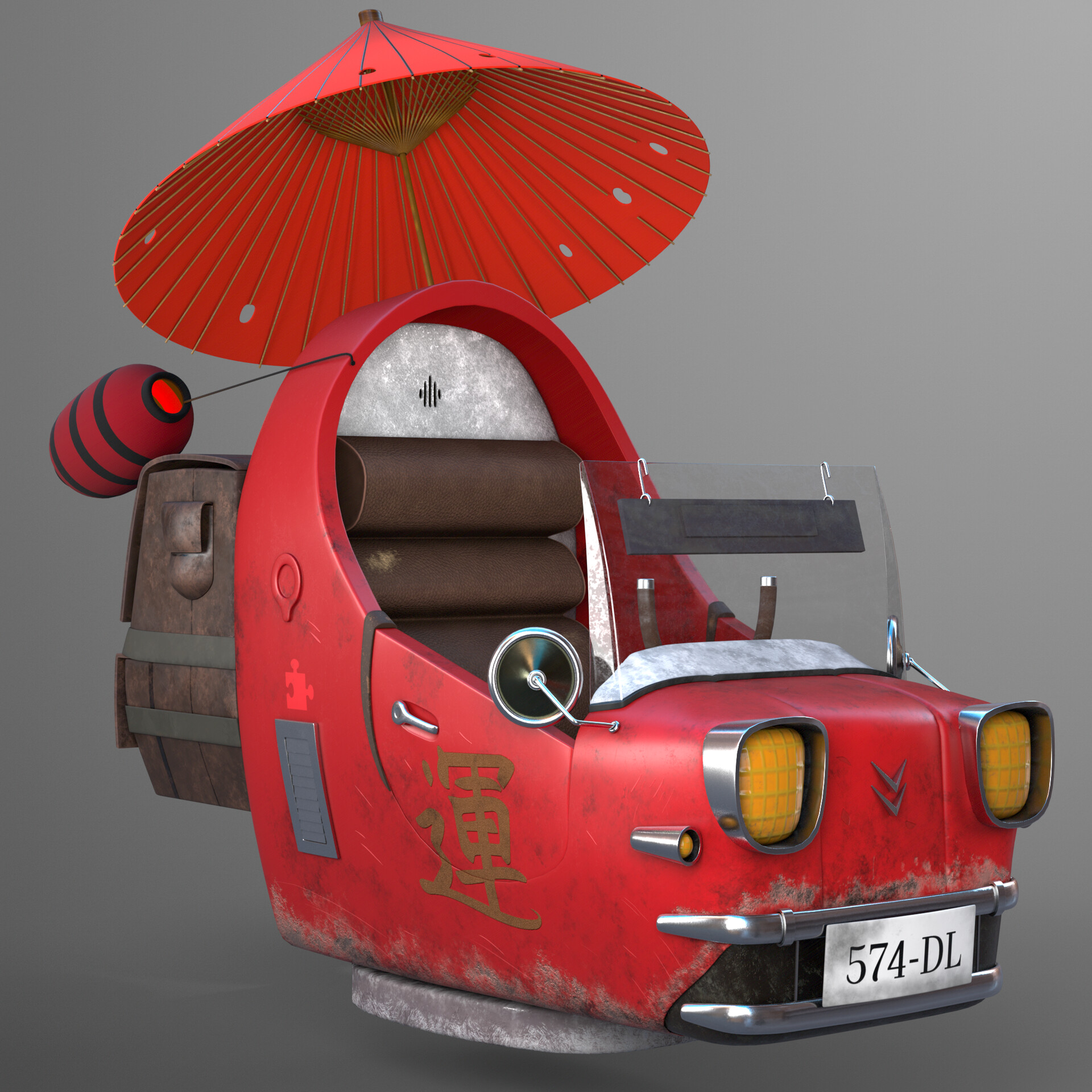 ArtStation - Delivery Hover Vehicle