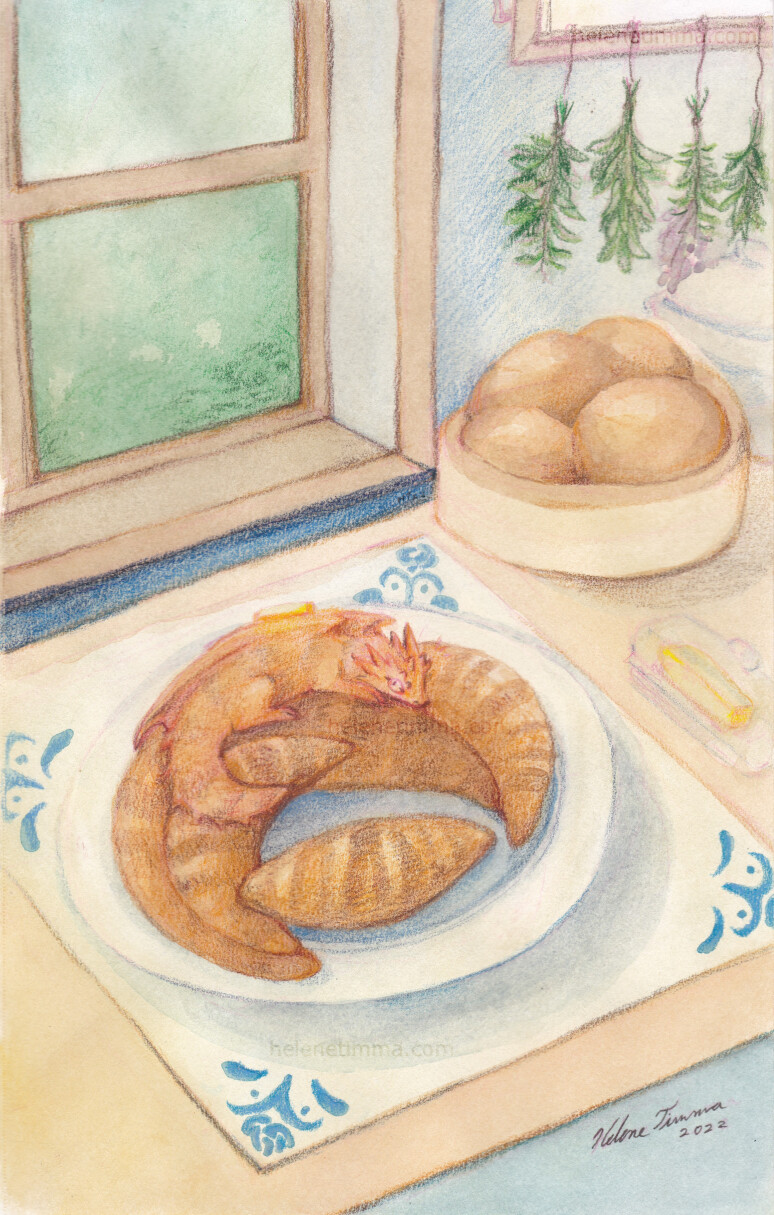 ArtStation - Little Bakery Dragon