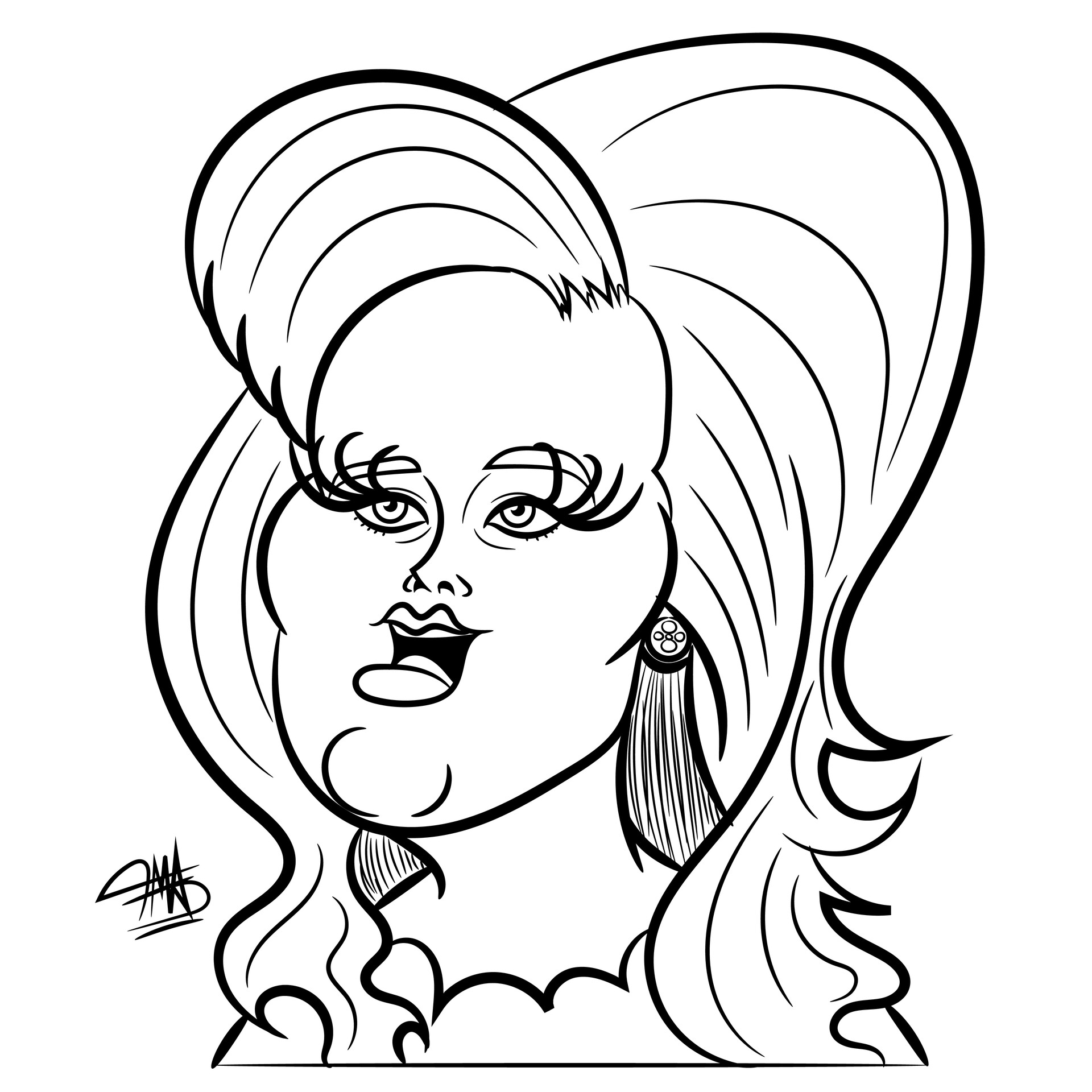 adele coloring pages