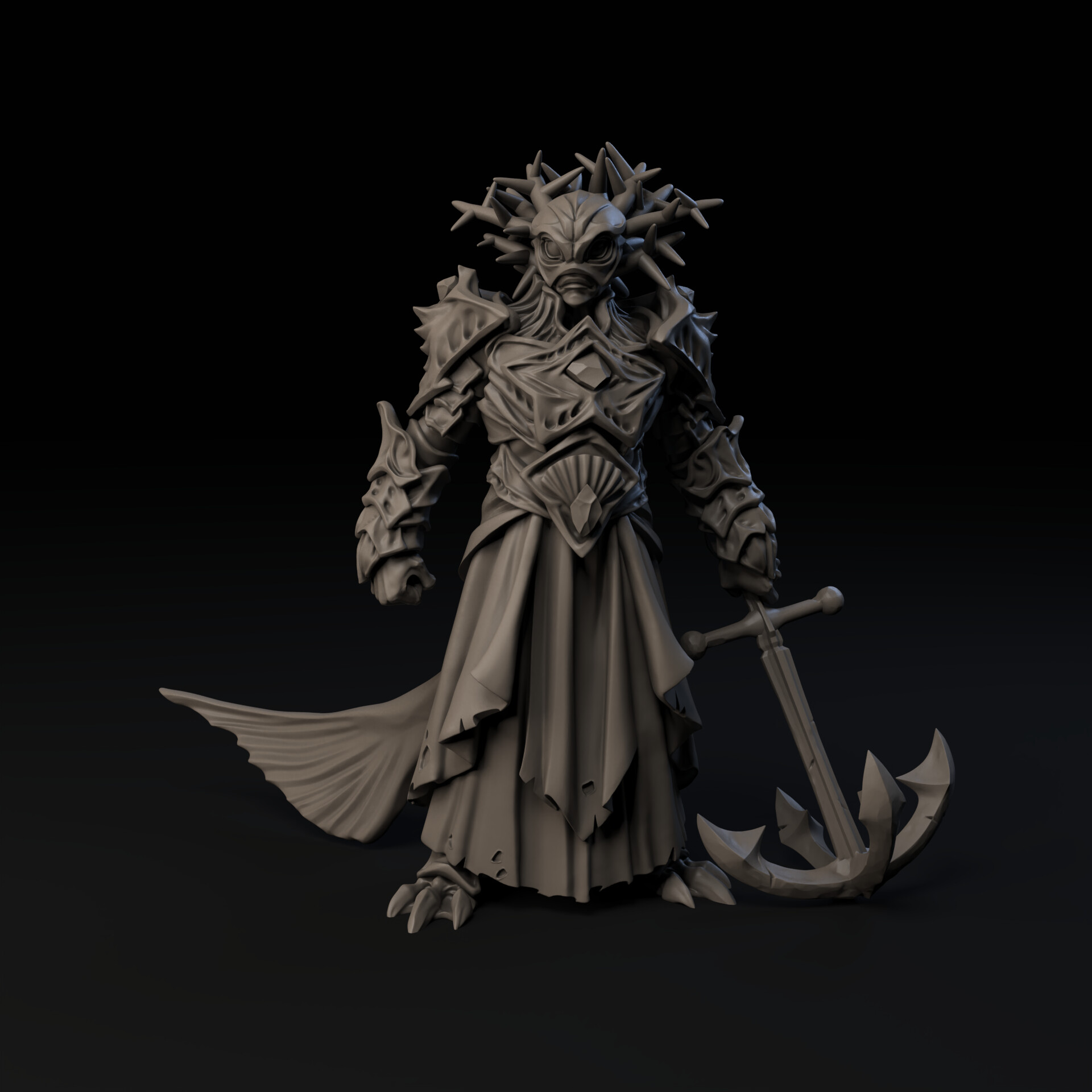 ArtStation - Fishman - Warrior