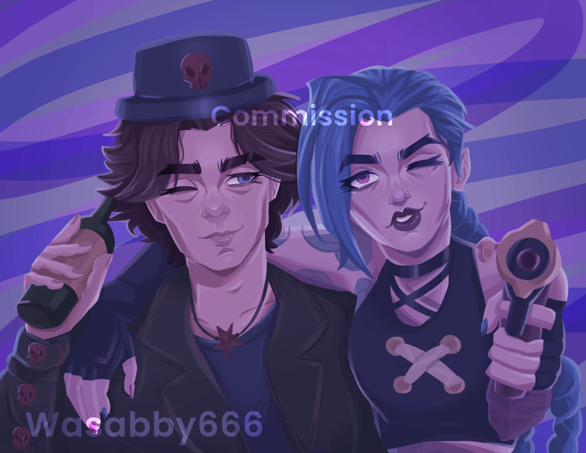 ArtStation - OC and Jinx arcane style