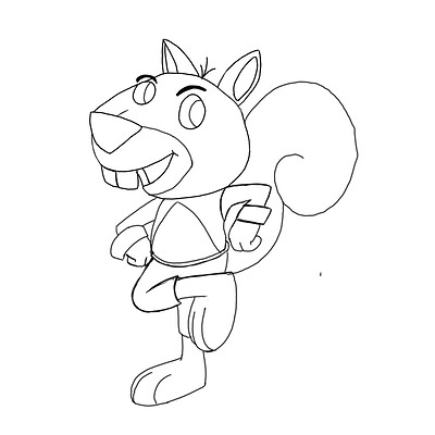 skunk fu coloring pages