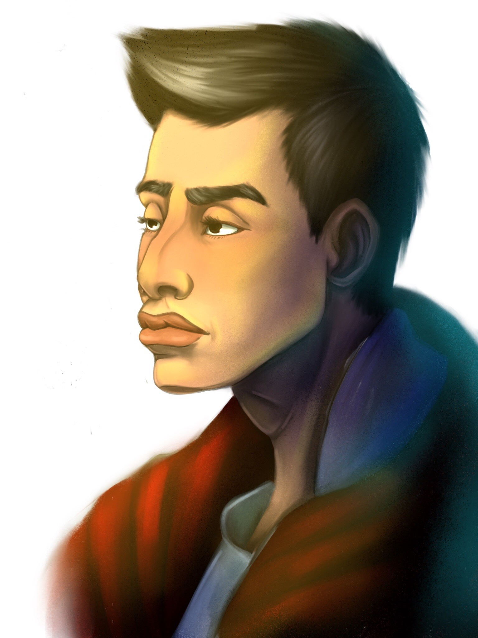 ArtStation - Man Staring at