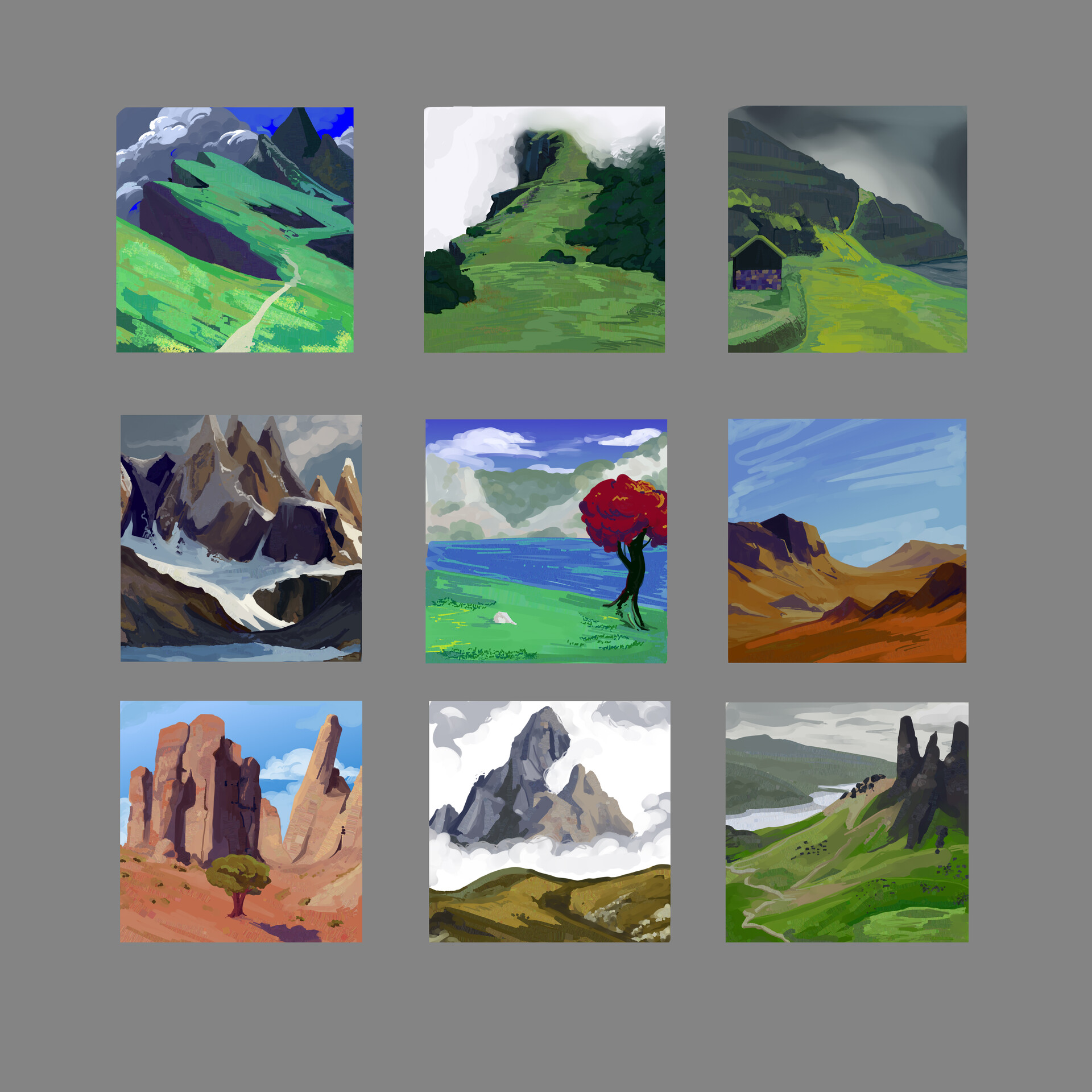 ArtStation - Landscape Studies
