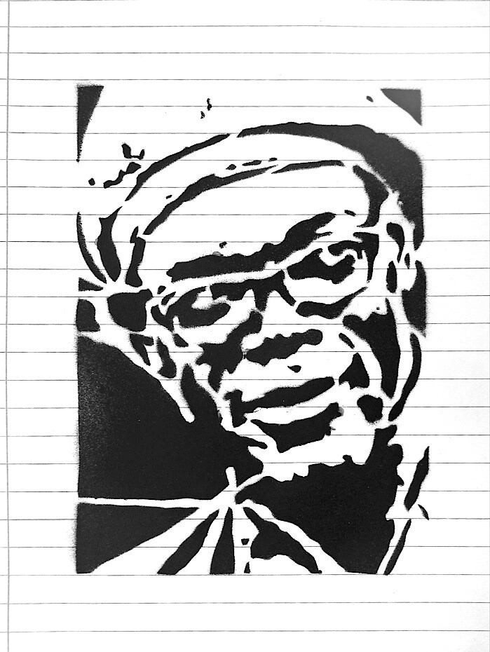 ArtStation - Stencil portrait