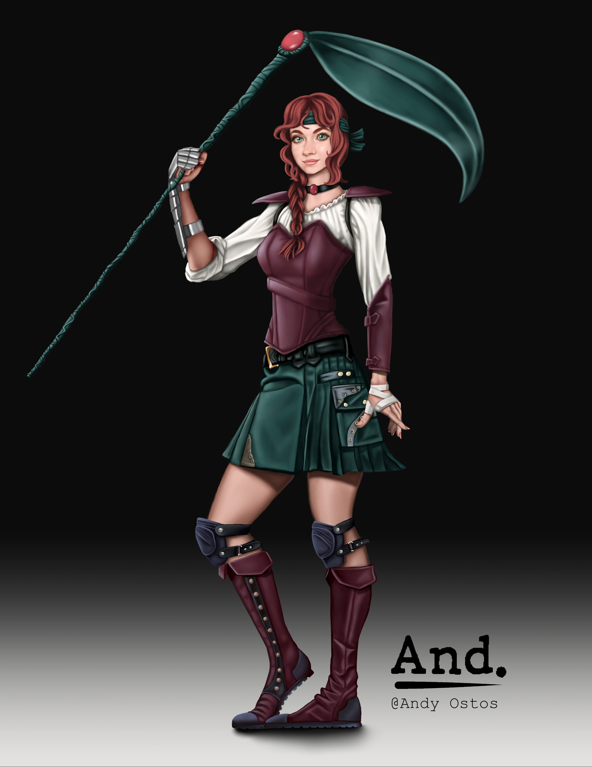 ArtStation - Forest warrior concept art