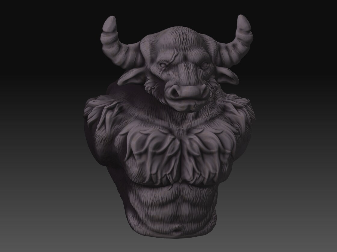 ArtStation - Minotaur Bust