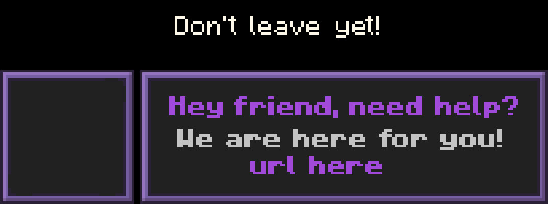 HonnV - Custom Quit Message for Minecraft