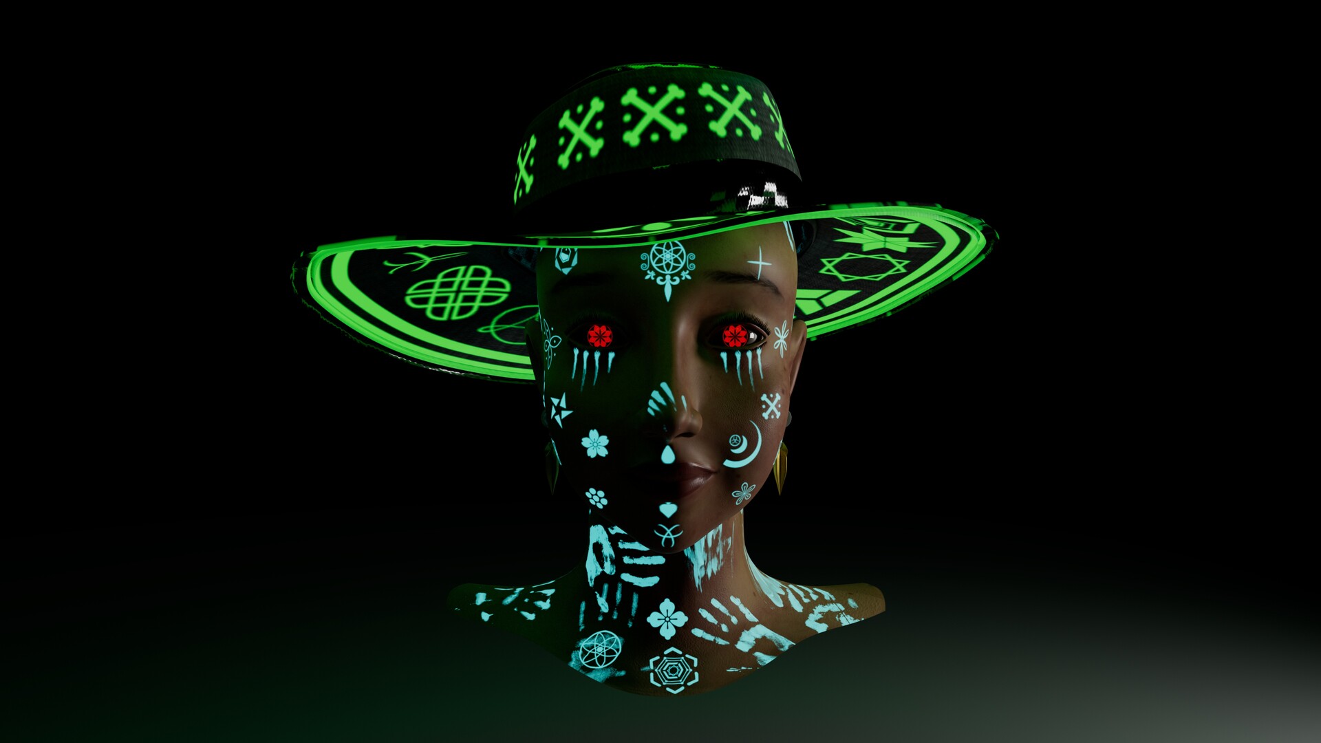 ArtStation - Female character Head - Zbrush sclputing,Substance painter ...