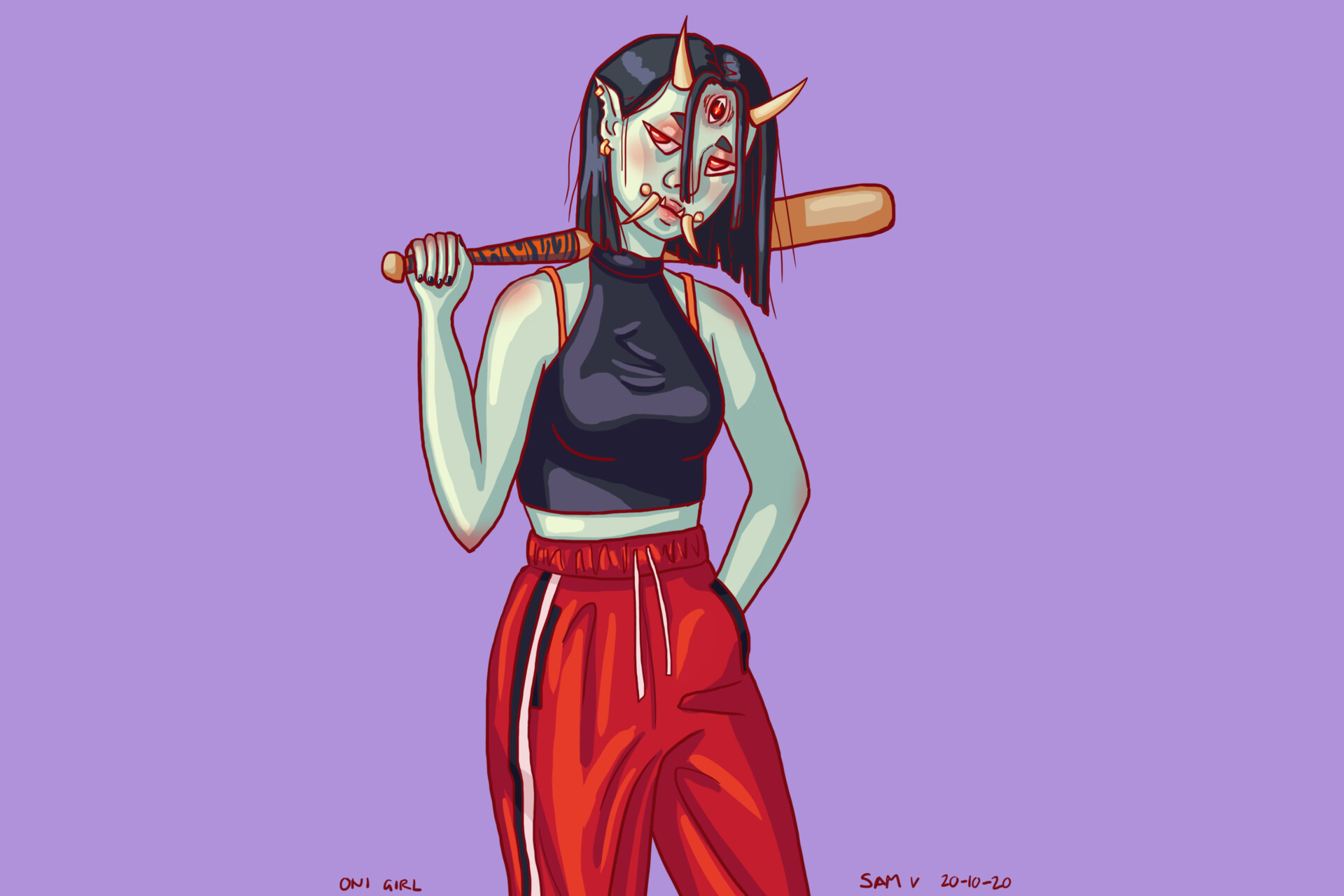 ArtStation - Oni girl
