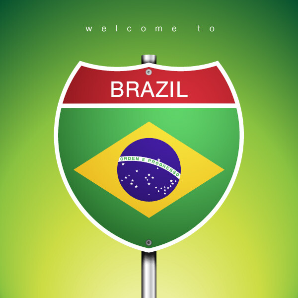 ArtStation - 17 ICON The City Label & Map of BRAZIL In American Signs Style